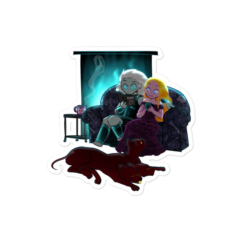Overly Sarcastic Productions Cozy Winter Night Sticker